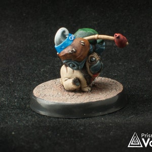 Pug Companion / Dog Familiar - Miniature for Dungeons & Dragons ...