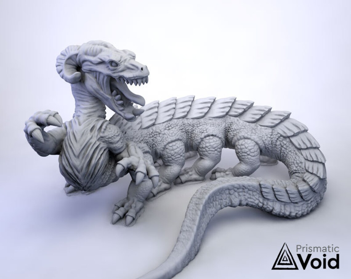 Behir / Beithir / Nathair Miniature for Dungeons & Dragons - Etsy