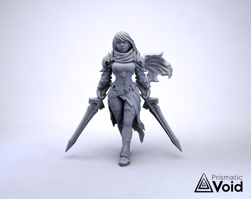 Female Vampire Hunters / Fighters / Rogues miniatures for | Etsy