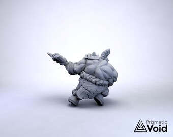 Age of Sigmar Dwarf Lumberjack Logger- miniature for Dungeons & Dragons ...