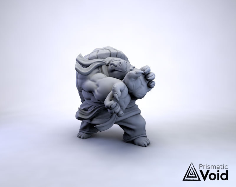 Tortle Monk Master Warrior Miniature for Dungeons & Dragons | Etsy