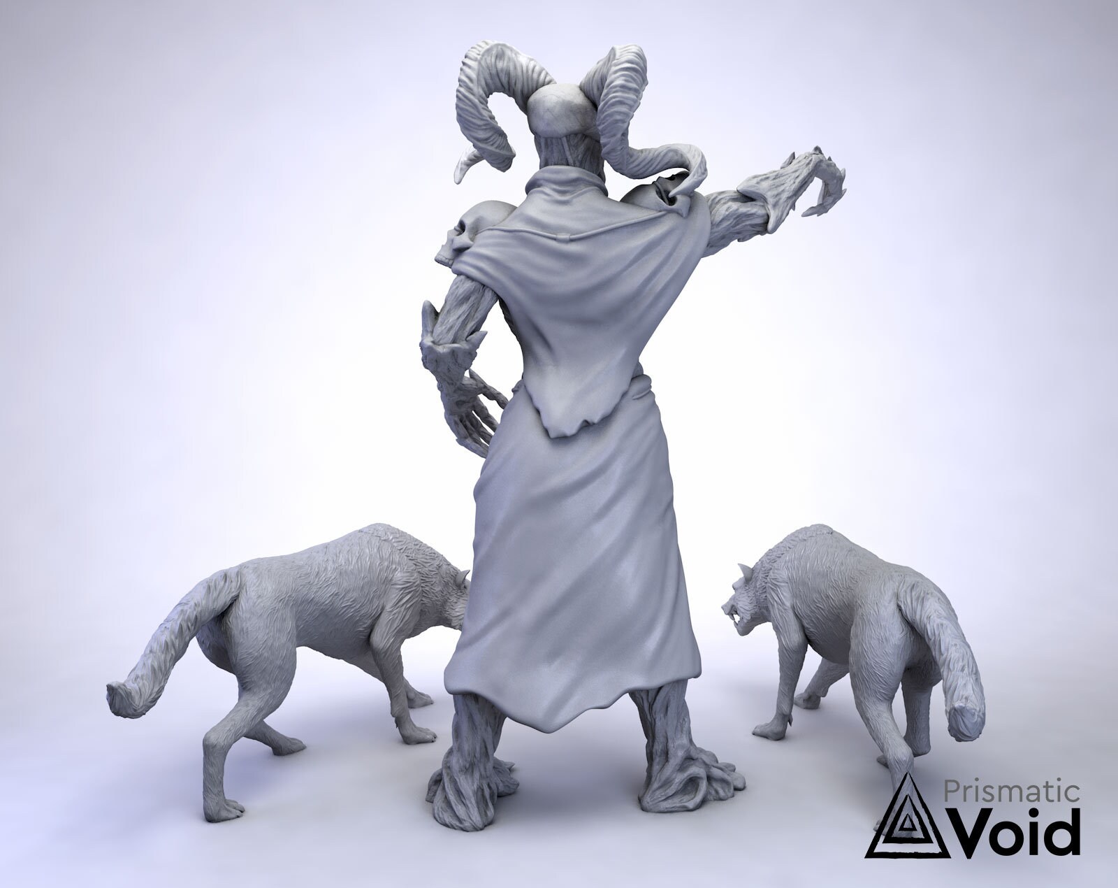 Leshy With Wolves / Forest Spirit / Leszy - Miniature for Dungeons ...