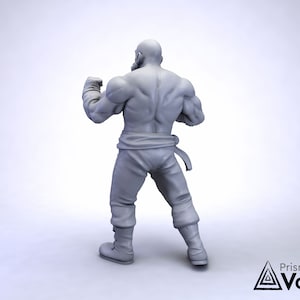 Human Brawler / Unarmed Fighter (variants) - Miniature for Dungeons ...