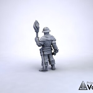 Human Guards With Torches Miniatures for Dungeons & Dragons, RPG, Kings ...