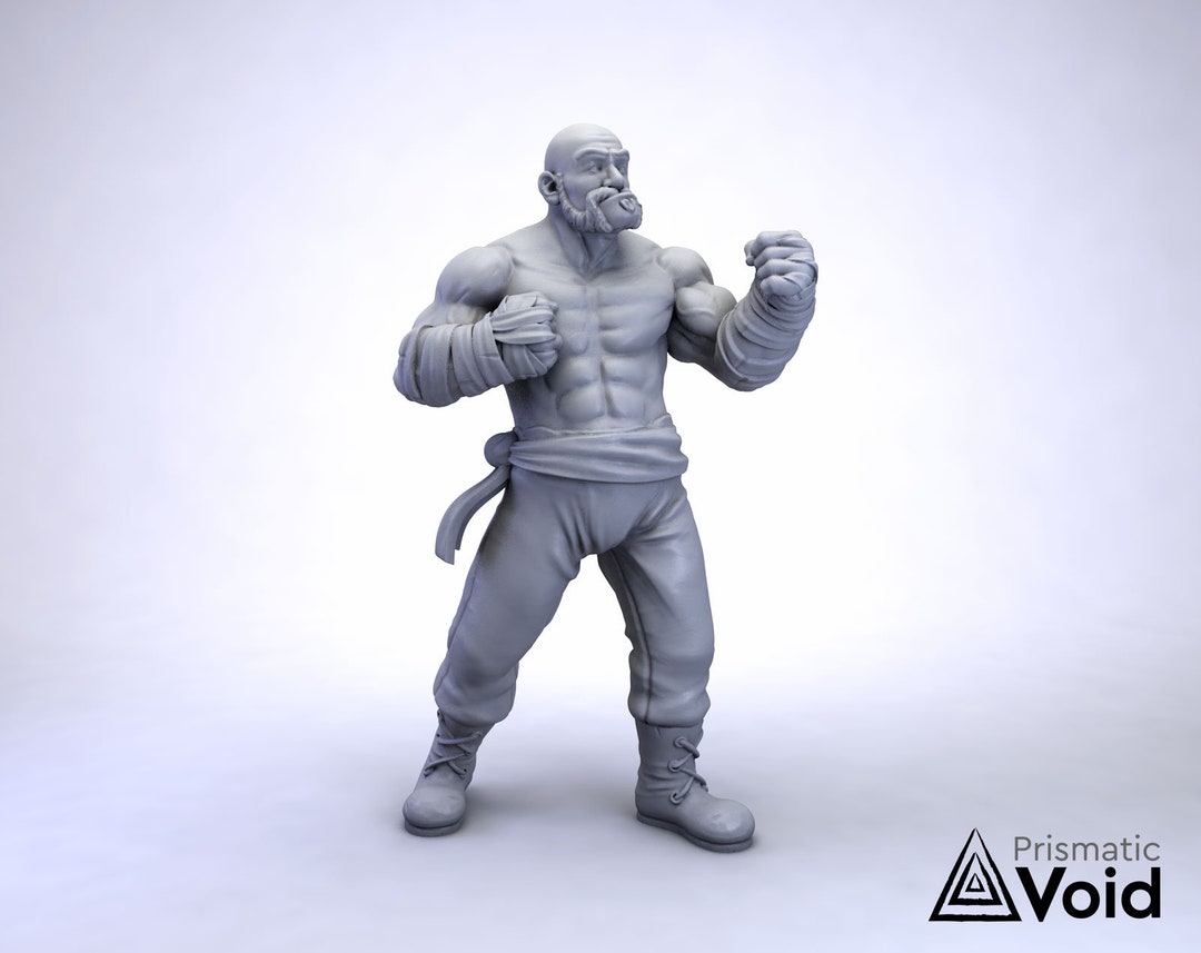 Human Brawler / Unarmed Fighter (variants) - Miniature for Dungeons ...