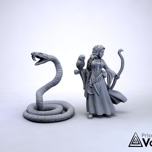 Giant Poisonous Snake Miniature for Dungeons & Dragons, Pathfinder ...