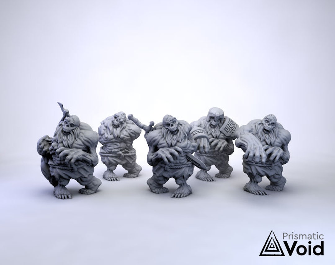 Undead Dwarfs Zombies - Miniatures for Dungeons & Dragons, Tabletop RPG ...