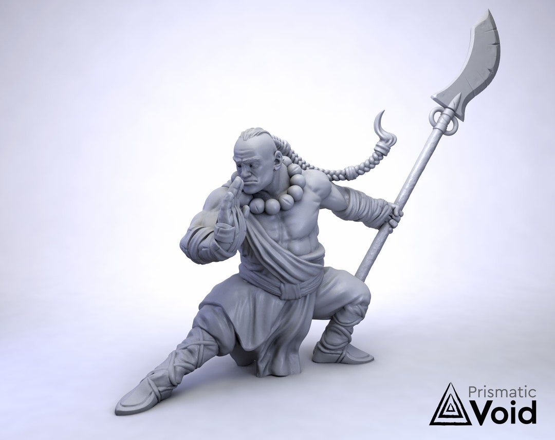Focused Monk / Martial-art Fighter - Miniature for Dungeons & Dragons ...