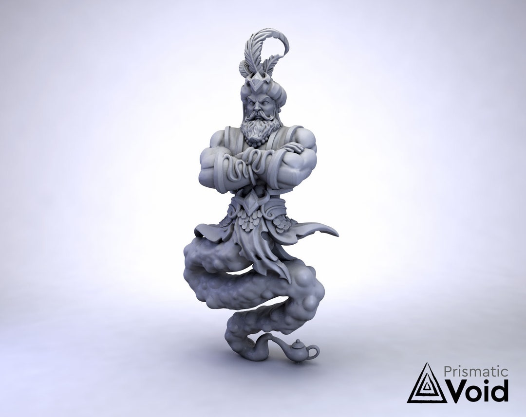 Djinni / Genie / Air Elemental - Miniature for Dungeons & Dragons ...