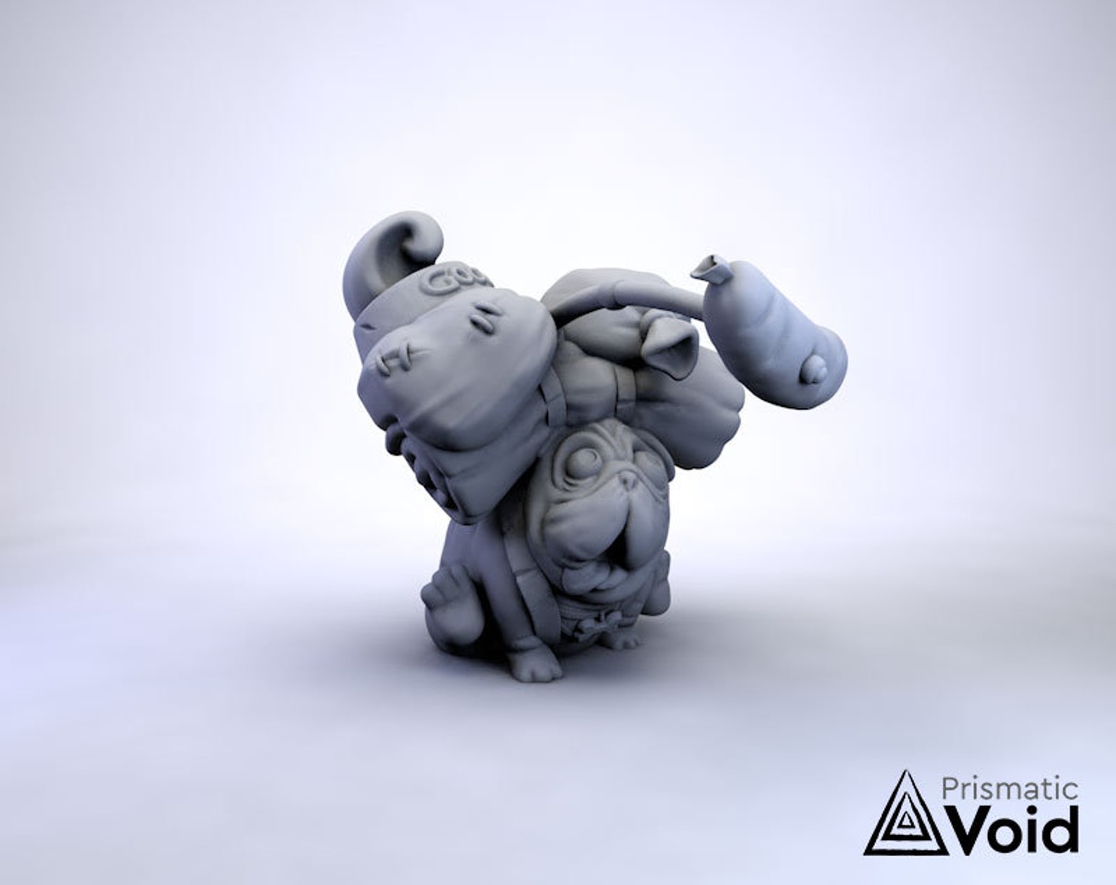Pug Companion / Dog Familiar - Miniature for Dungeons & Dragons ...