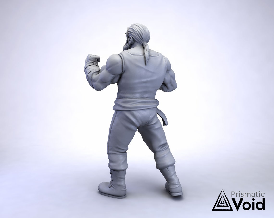 Human Brawler / Unarmed Fighter variants Miniature for | Etsy