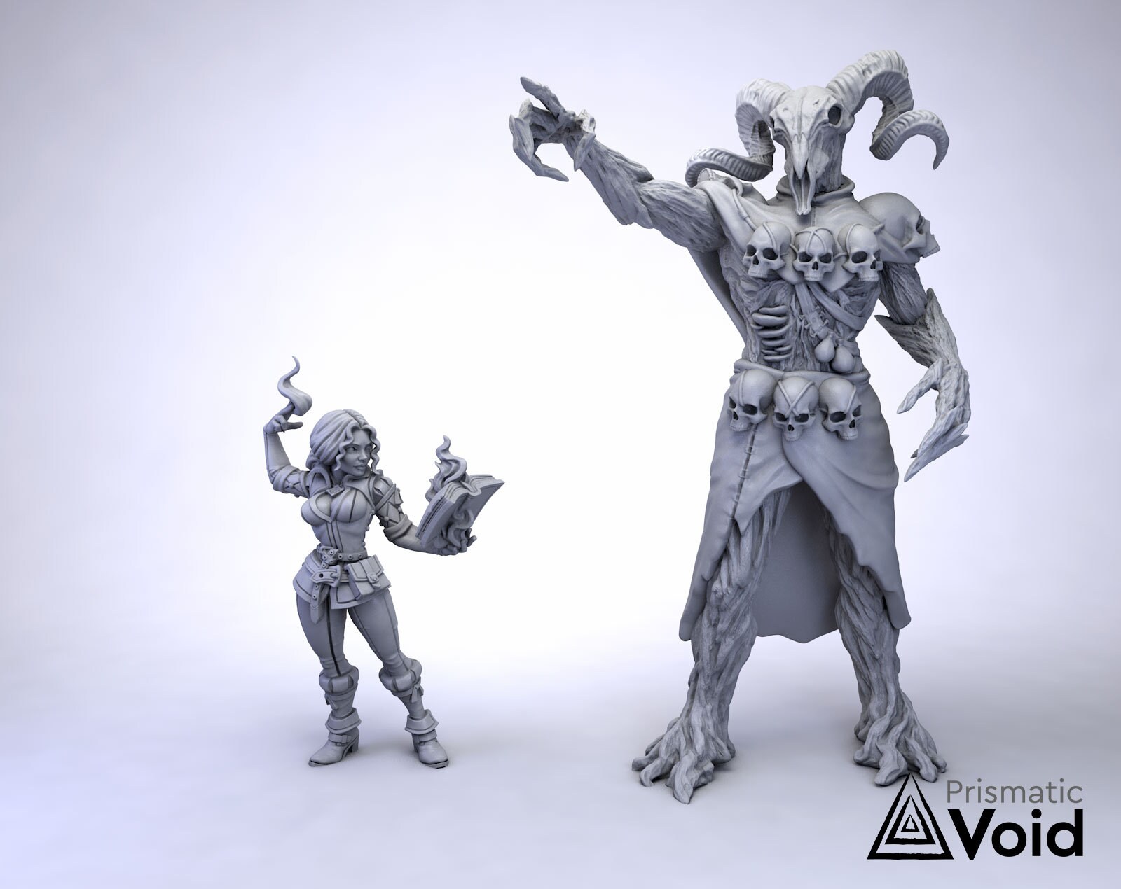 Leshy With Wolves / Forest Spirit / Leszy Miniature for - Etsy