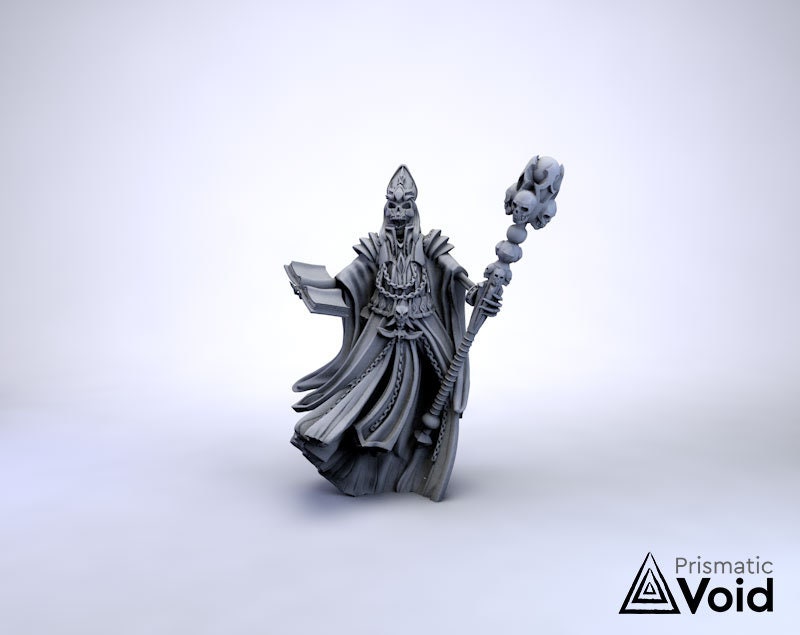 Lich Miniature for Dungeons & Dragons Pathfinder RPG WH - Etsy