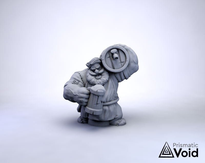 Dwarf Innkeeper miniature for Dungeons & Dragons tabletop | Etsy