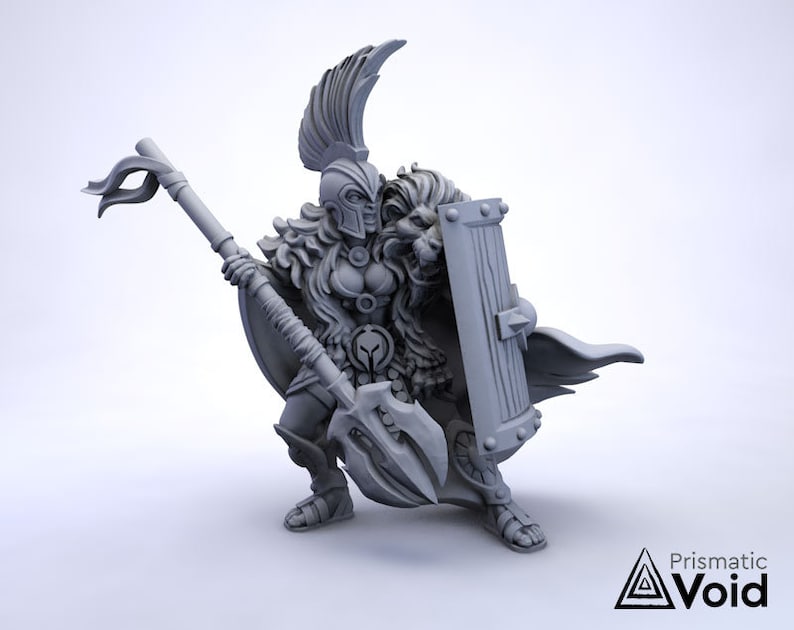 Female Hoplite Hero / Fighter Miniature for Dungeons & - Etsy