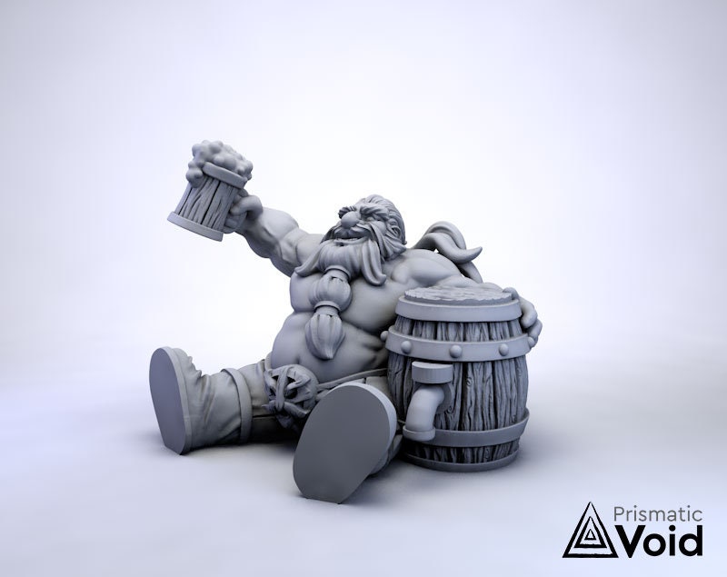 Dwarven Drunkard - Miniature for Dungeons & Dragons, Tabletop RPG ...