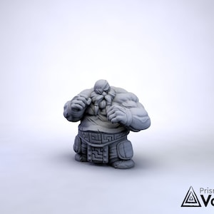Dwarf Brawler Miniature for Dungeons & Dragons, Tabletop RPG - Etsy