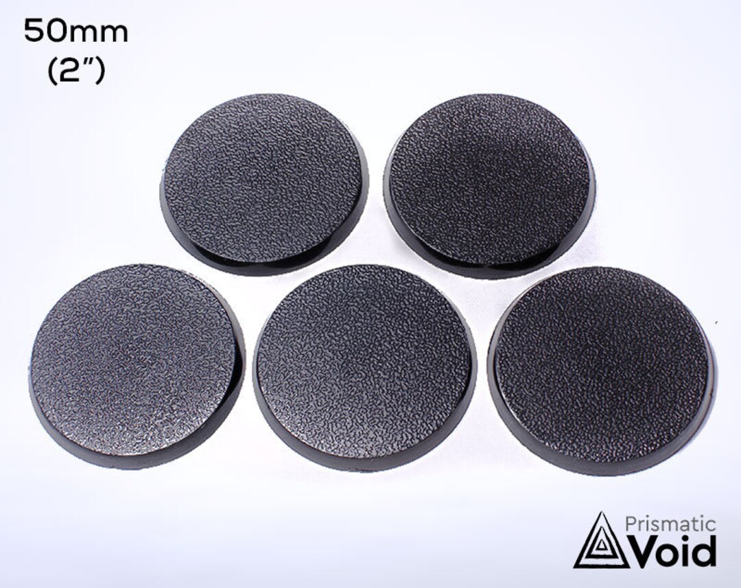 Round Big Plastic Bases 50mm / 60mm / 70mm / 100mm - 2" / 2.4" / 2.75 ...