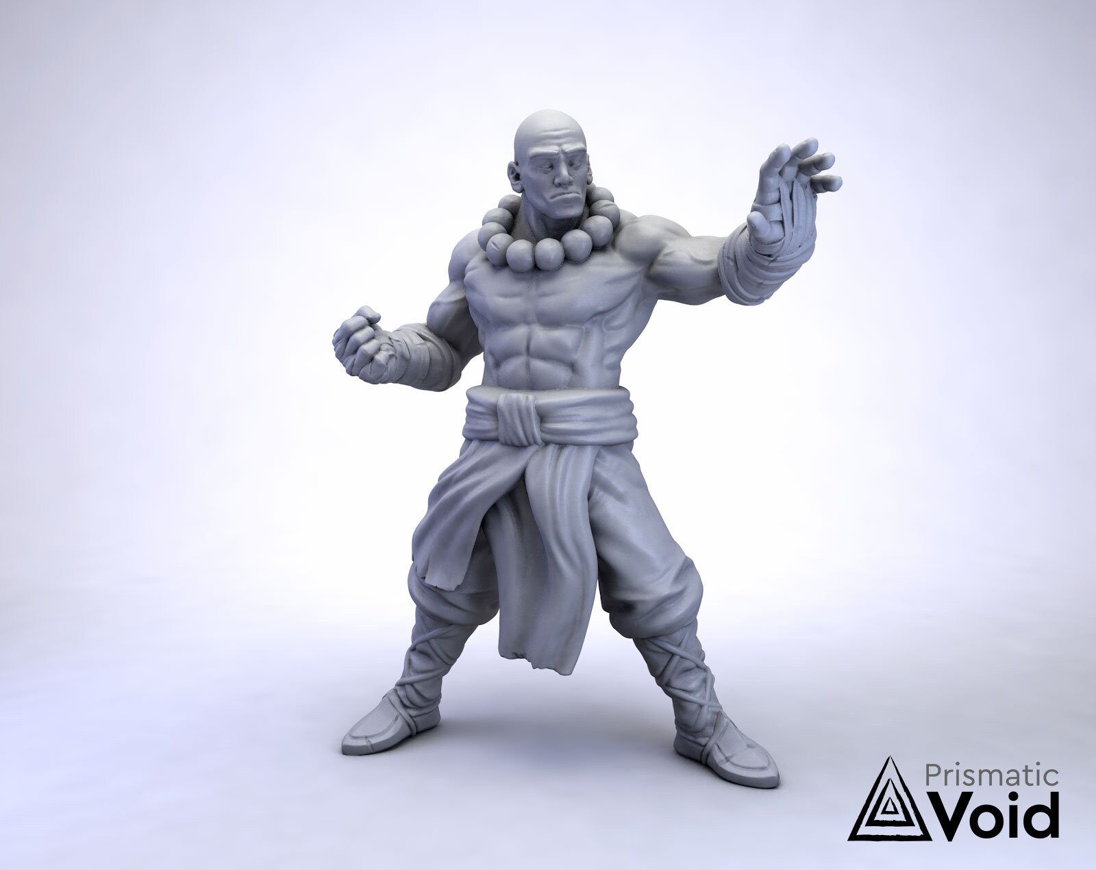 Human Fist Fighter Miniature for tabletop RPGs|Dungeons and Dragons ...