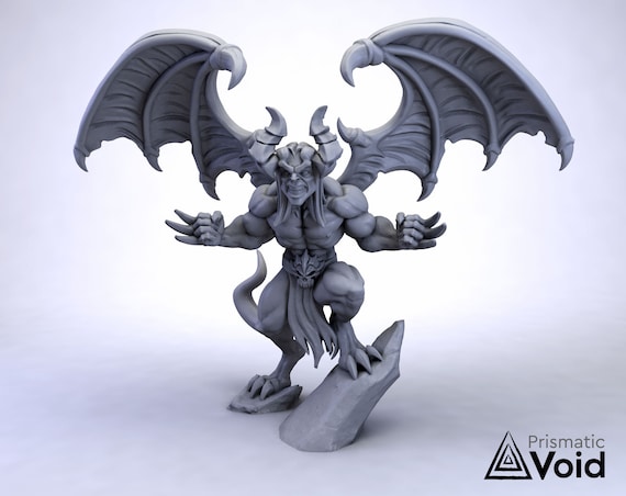 Winged Demon / Fiend / Devil Miniature for Dungeons & | Etsy