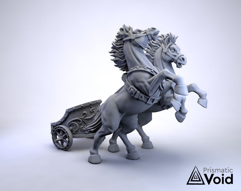 Female Hoplite on a Chariot / Fighter - Miniature for Dungeons ...