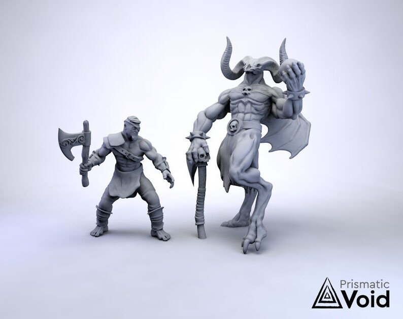 Devilish Overseer Fiend Demon Miniature for Dungeons & - Etsy