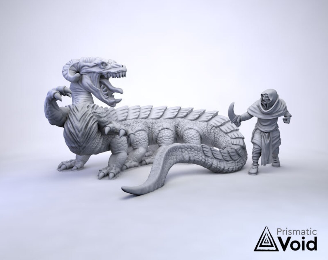 Behir / Beithir / Nathair Miniature for Dungeons & Dragons - Etsy