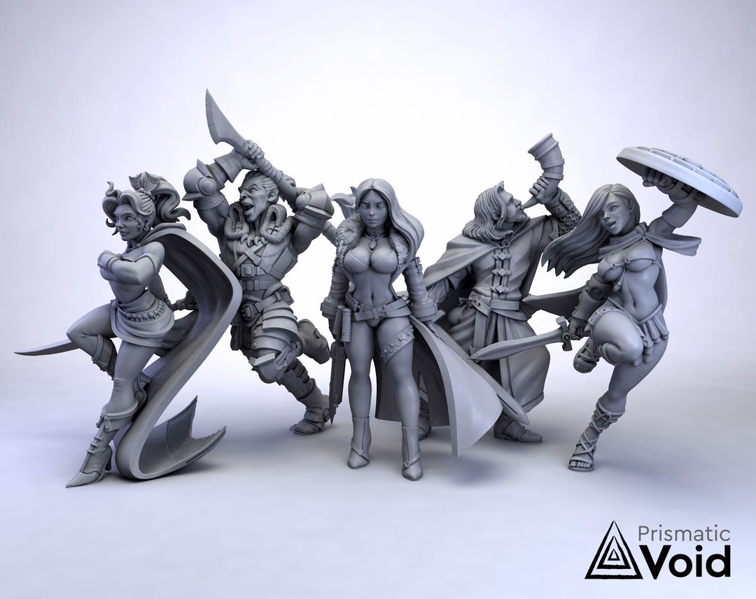 Adventurers Party / Heroes Vol. 9 - Duelist, Barbarian, Gunslinger ...