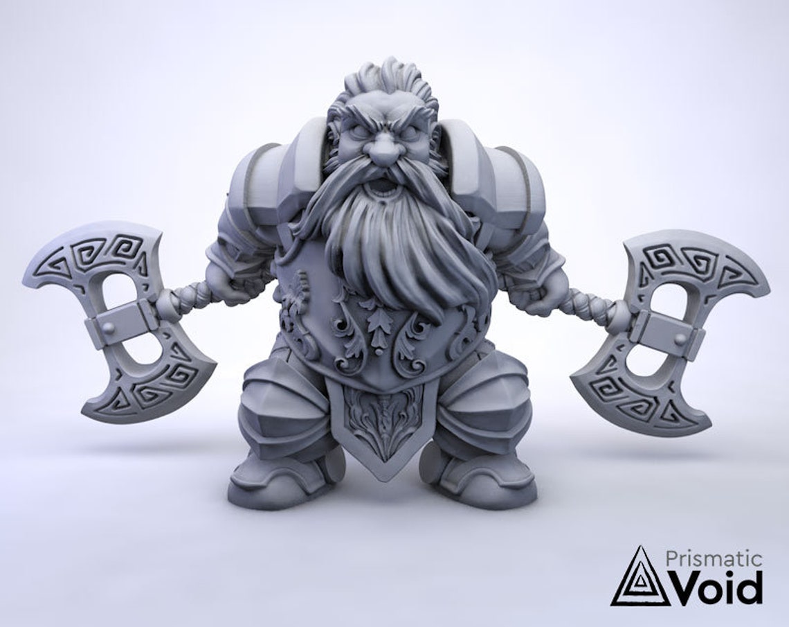 Dwarven Elite Fighter Miniature for Dungeons & Dragons - Etsy