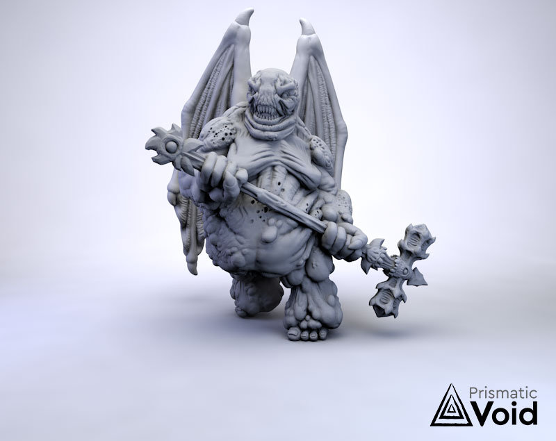 Winged Demon Miniature for Dungeons & Dragons Pathfinder | Etsy