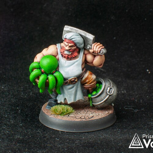 Dwarf Chef Miniature for Dungeons & Dragons Tabletop RPG - Etsy