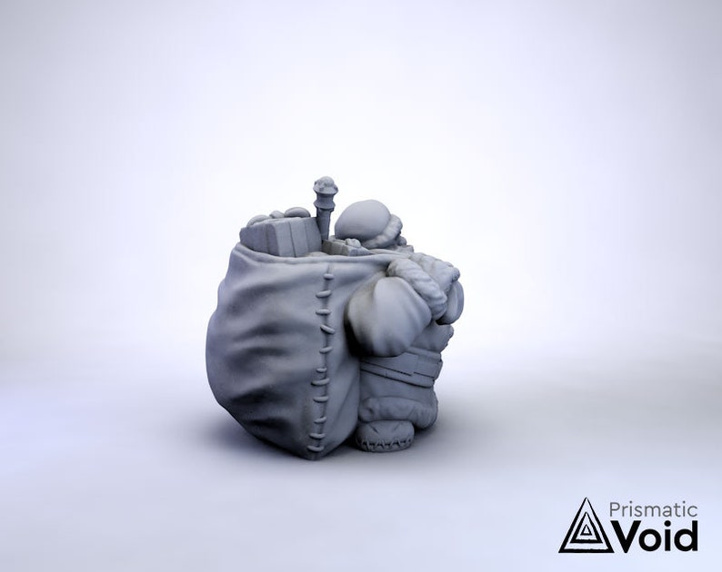 Dwarf Santa Miniature for Dungeons & Dragons Tabletop RPG | Etsy