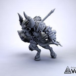 Minotaur Knight - Miniature for Dungeons & Dragons, Pathfinder ...
