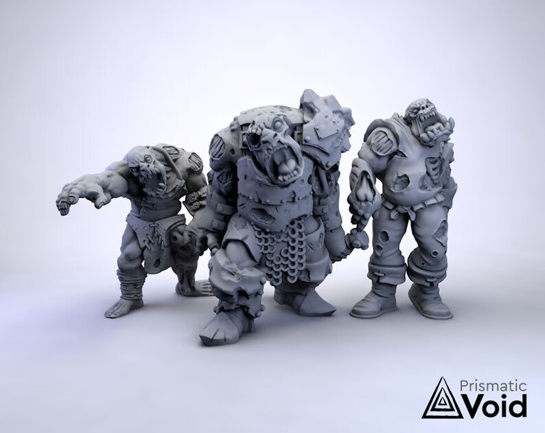 Zombie Orcs Miniatures for Dungeons & Dragons Pathfinder - Etsy