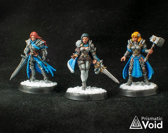 UNPAINTED Female Royal Guards / Paladins / Defenders - Etsy