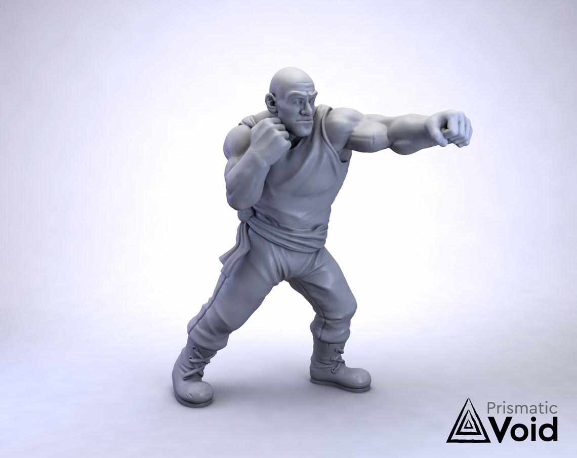Human Brawler / Boxing Fighter variants Miniature for | Etsy