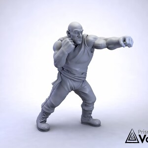 Human Brawler / Boxing Fighter (variants) - Miniature for Dungeons ...