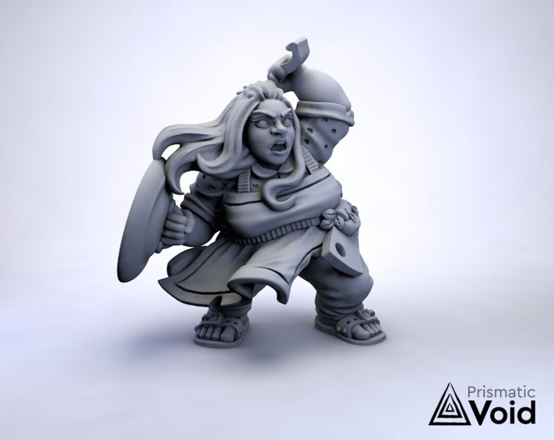 Dwarven Commoner Warrior Miniature for Dungeons & Dragons - Etsy