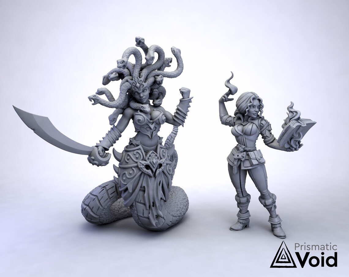 Greater Medusa - Miniature for Dungeons & Dragons, Tabletop RPG 5E - Etsy