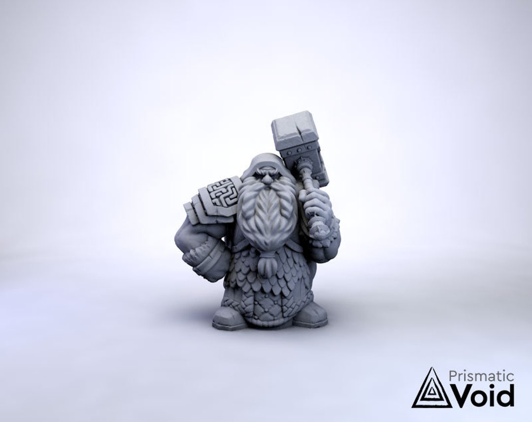 Dwarf Runesmith - Miniature for Dungeons & Dragons, Tabletop RPG - Etsy