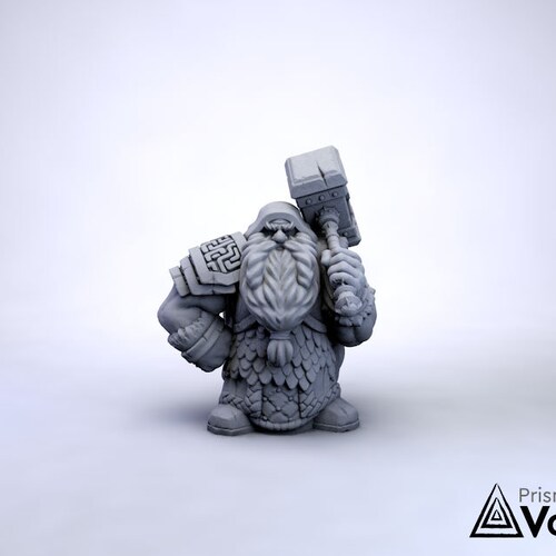Dwarf Brawler Miniature for Dungeons & Dragons Tabletop RPG - Etsy
