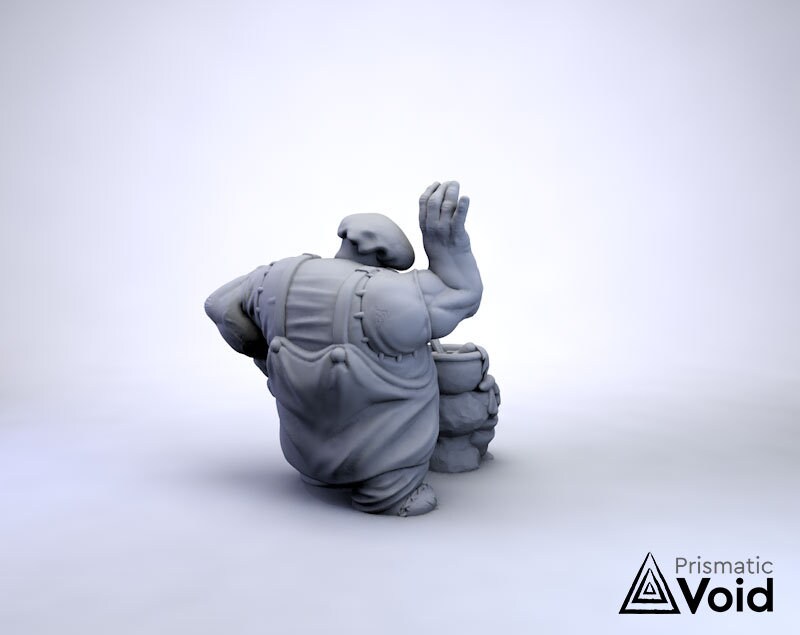 Dwarf Chef Miniature for Dungeons & Dragons Tabletop RPG - Etsy