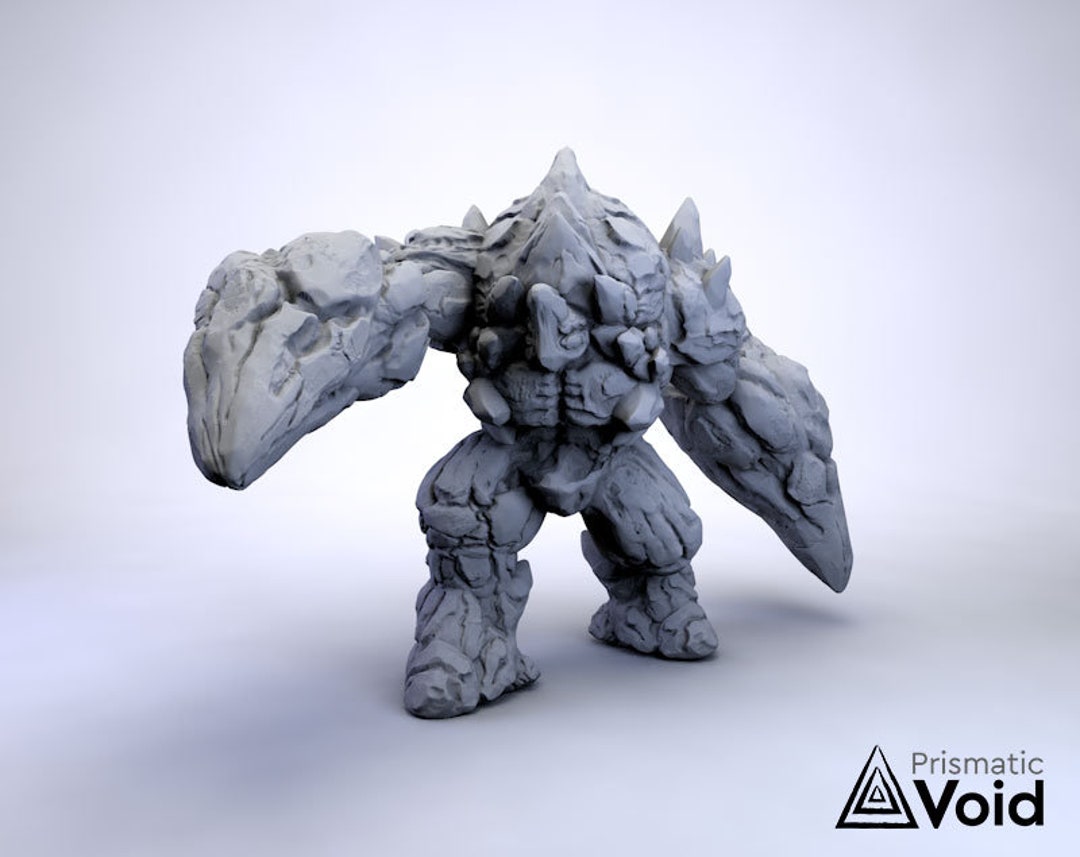 Earth Elemental Miniature for Dungeons & Dragons, Pathfinder, Tabletop ...
