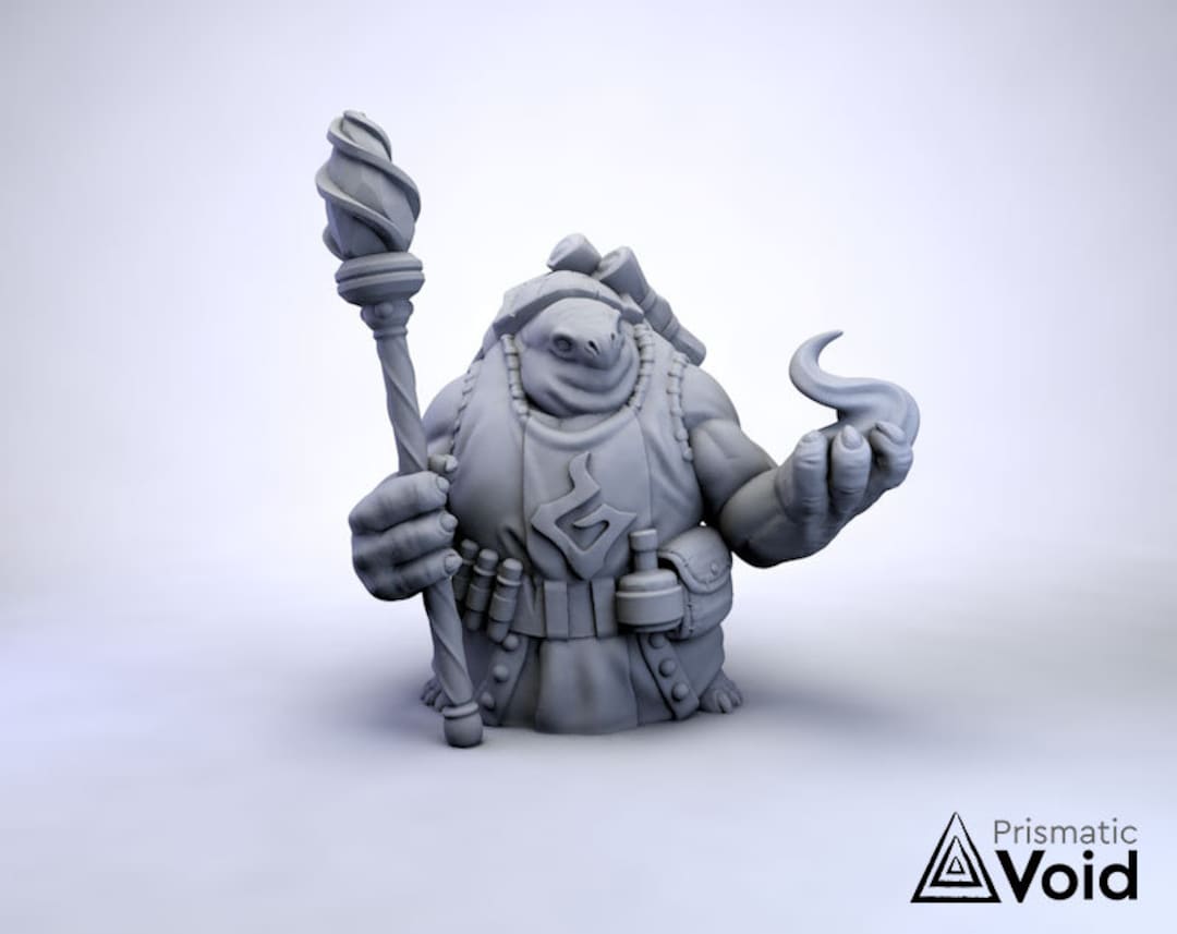 Tortle Sorcerer - Miniature for Dungeons & Dragons, Pathfinder ...