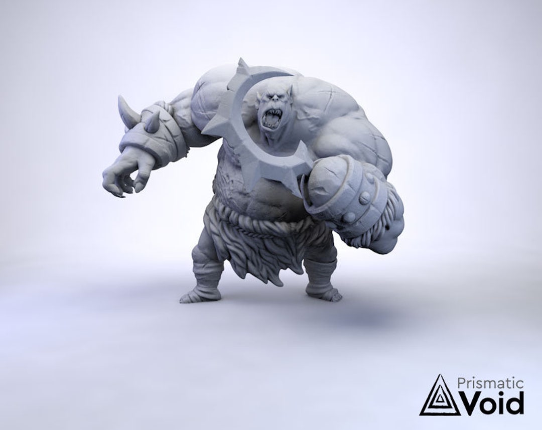 Ogre Berserker Miniature for Dungeons & Dragons, Tabletop RPG, Kings of ...