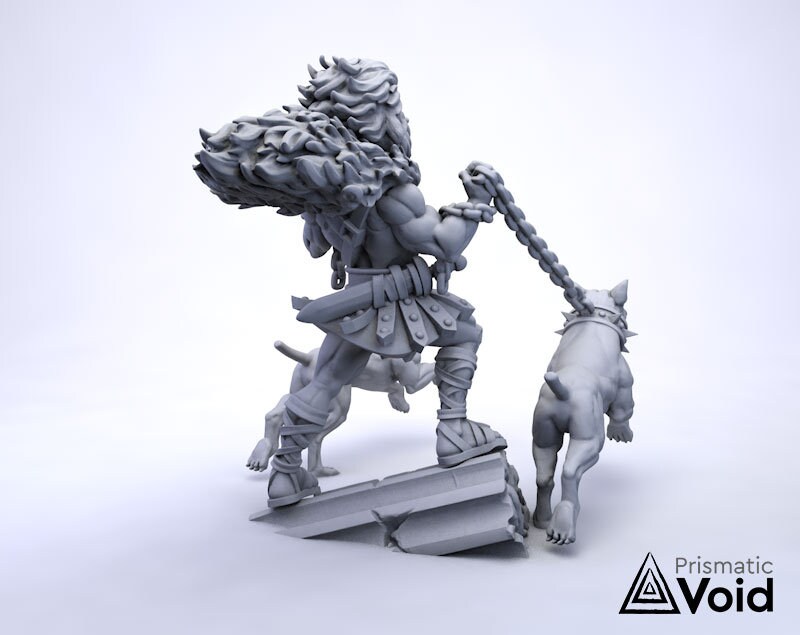 Veteran Gladiator With Dogs Miniature for Dungeons & - Etsy Australia