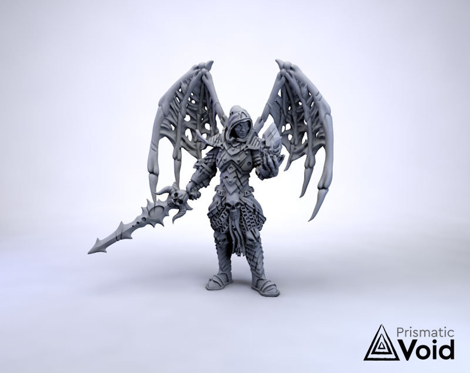 Fallen Angel / Demon / Necromancer - Miniature for Dungeons & Dragons ...