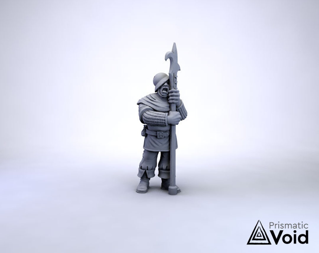 Human Guard Spleeping on Duty Miniature for Dungeons & Dragons ...