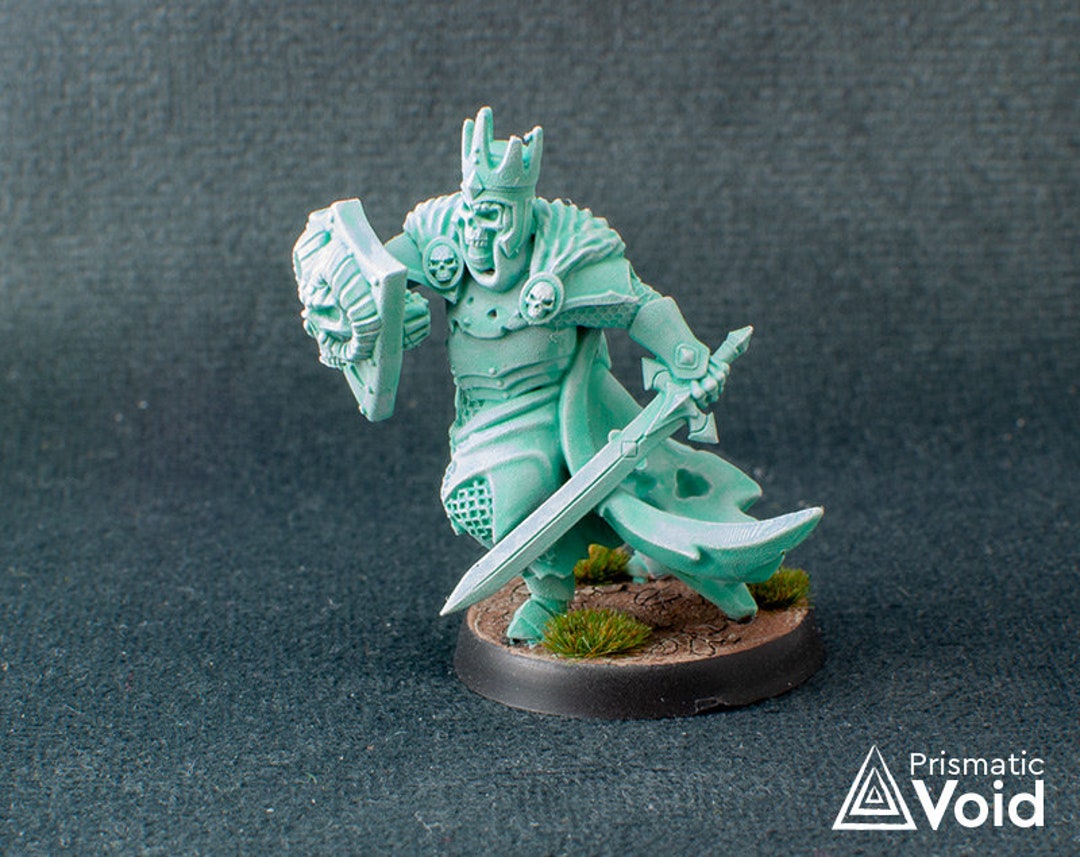 Undead Knight / Skeleton King - Miniature for Dungeons & Dragons ...