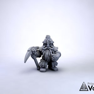 Dwarf Miners With Pickaxes Miniatures for Dungeons & Dragons, Tabletop ...